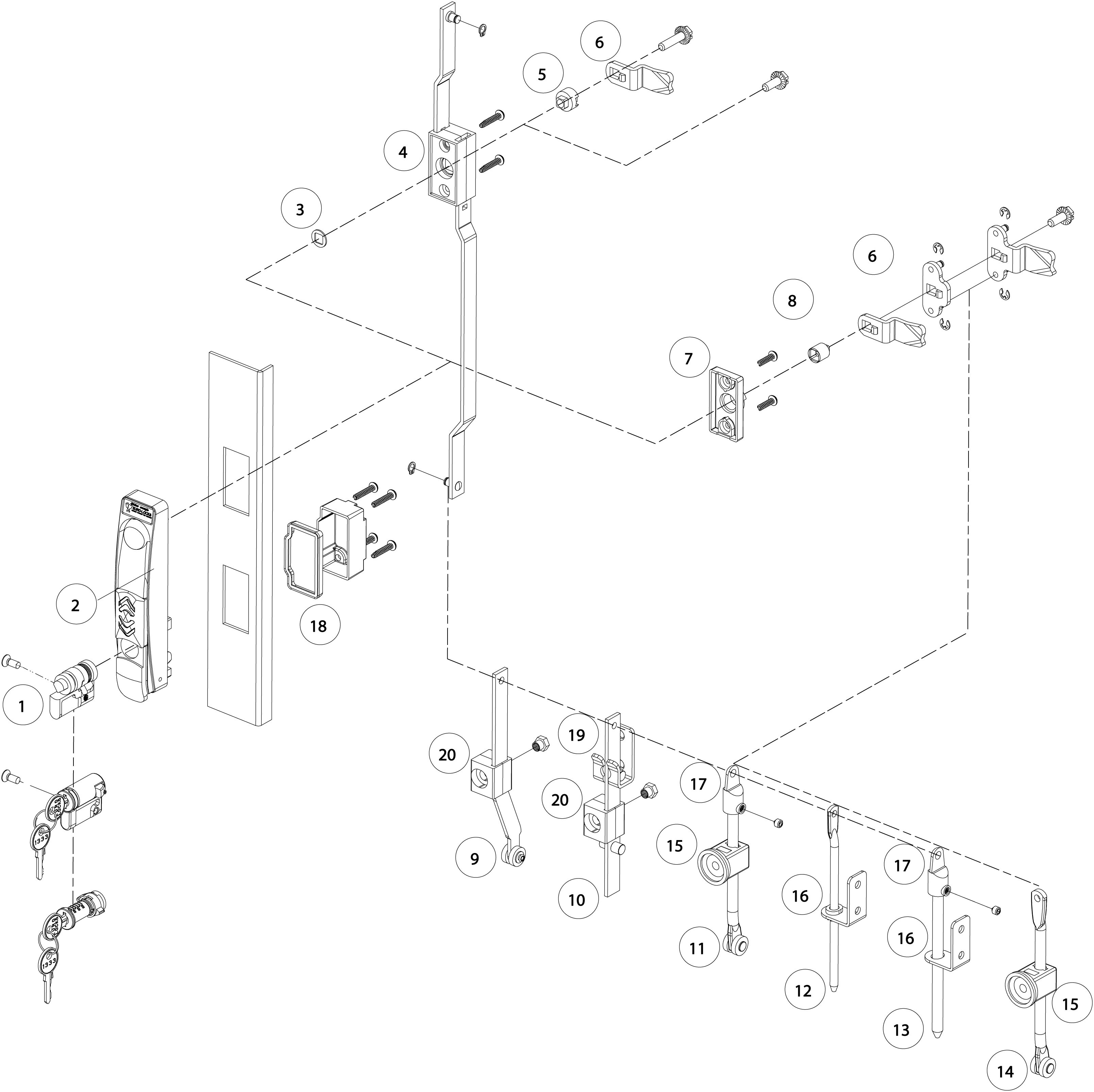 Rod Catch W102 | Locking Rods | Euro-Locks France